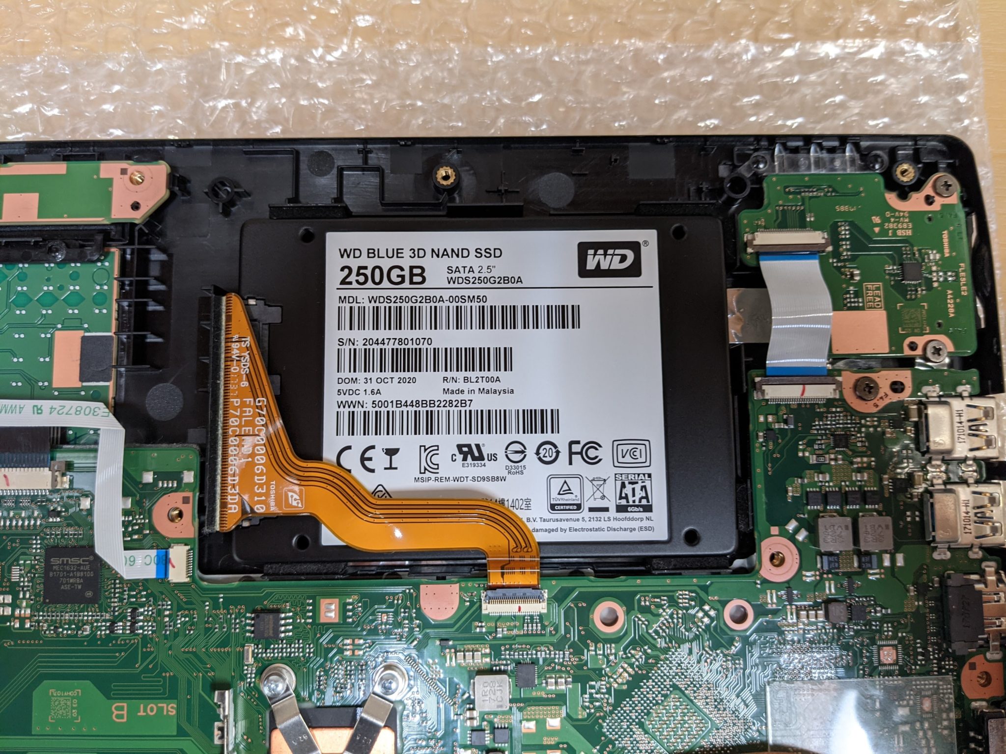 東芝 Dynabook B55/DのSSD交換 | パソコン整備士ひつじのブログ